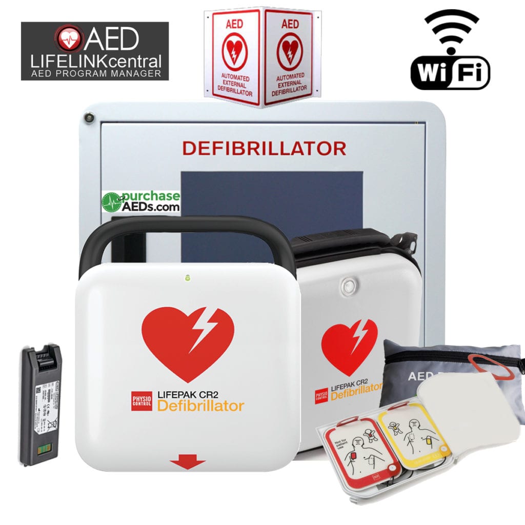 Physio-Control / Stryker | LIFEPAK CR2 AED WiFi Bundle | AED Kits