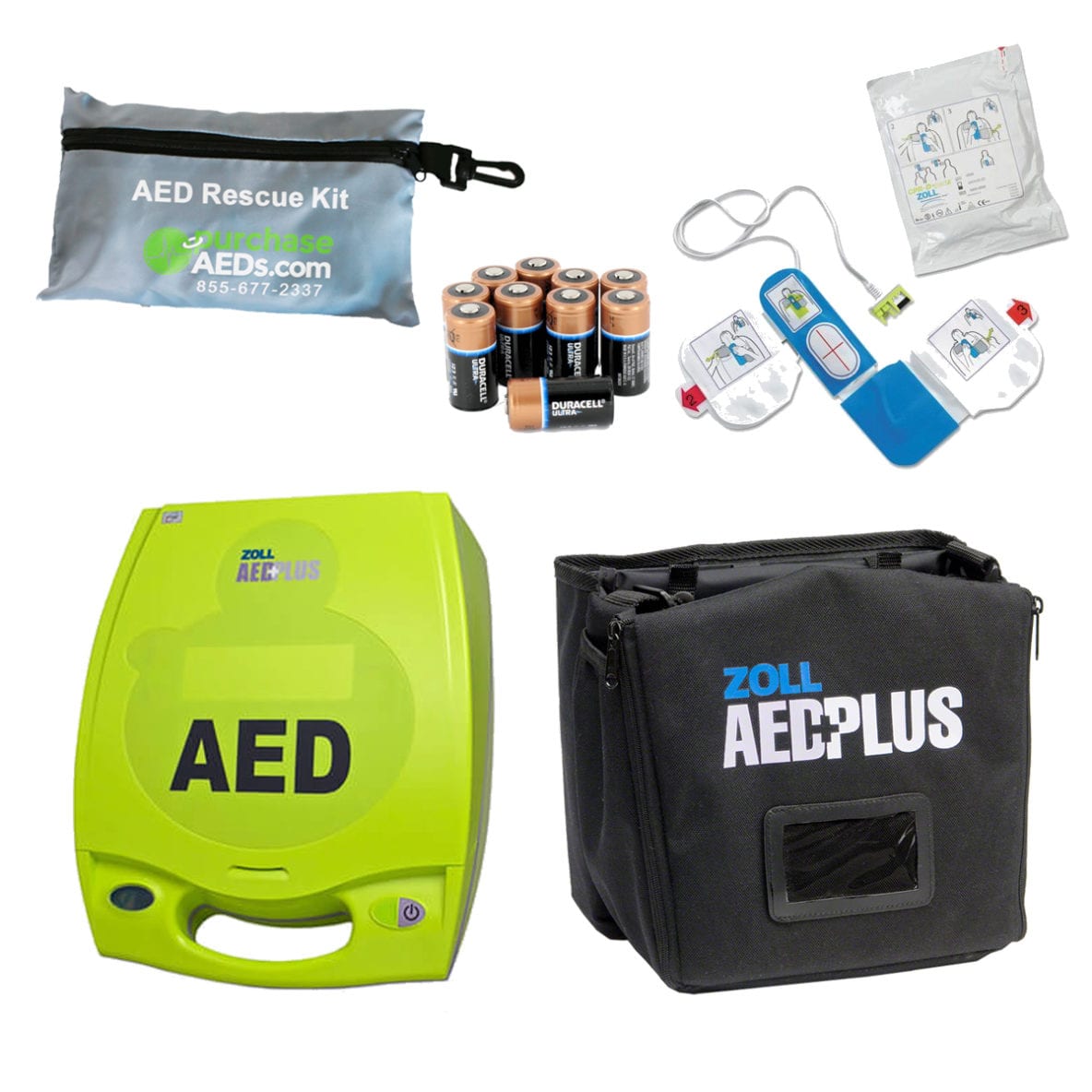 ZOLL AED Plus Portable Bundle - Purchase AEDs